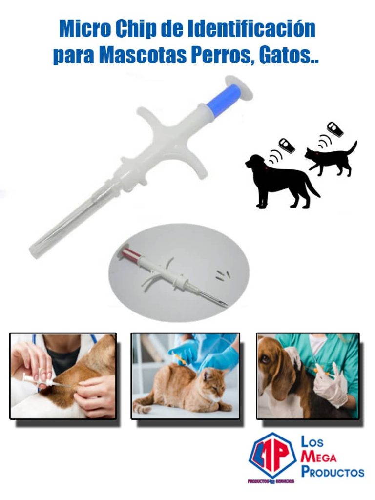 Micro Chip de Identificación para Mascotas perros y gatos – Los Mega ...